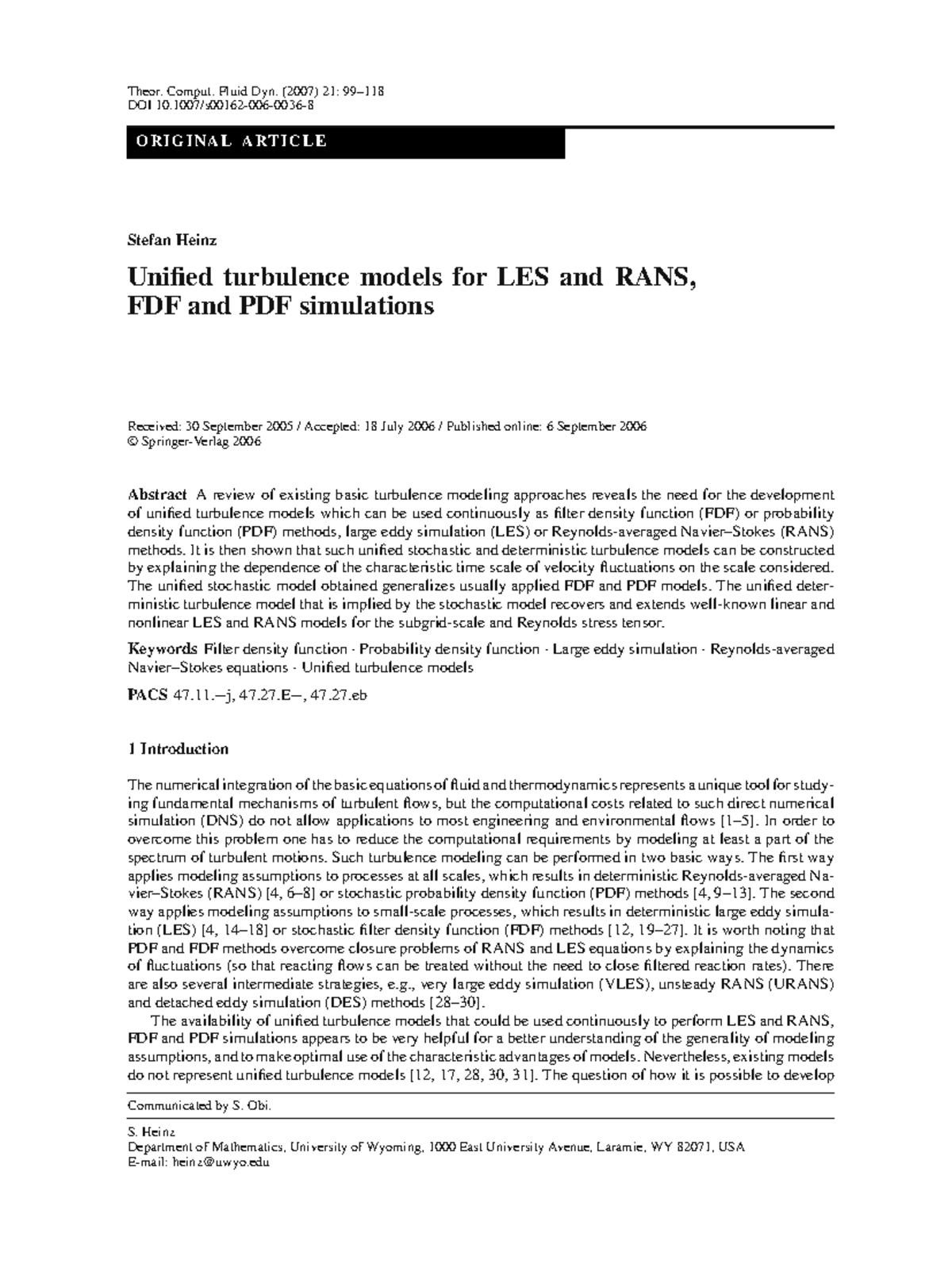 TCFD07 - qdasdaDASdsa - Theor. Comput. Fluid Dyn. (2007) 21: 99– DOI 10/s00162-006-0036- O R I G ...