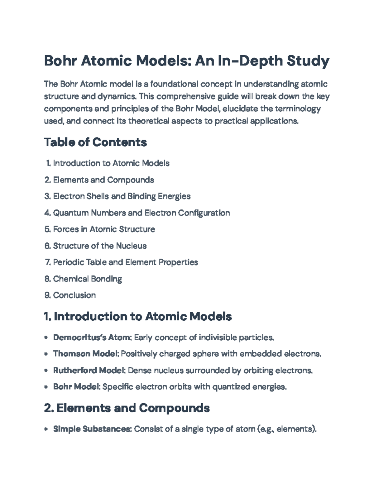 Bohr Atomic Model Study Guide: Key Concepts and Applications - Bohr Atomic Models: An In-Depth ...
