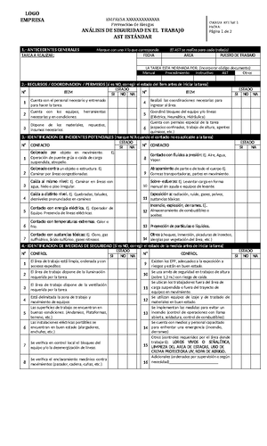 Modelo PLAN O Programa Tmert-EESS - LOGO EMPRESA PLAN TMERT-EESS FACTORES DE RIESGOS ASOCIADOS A ...