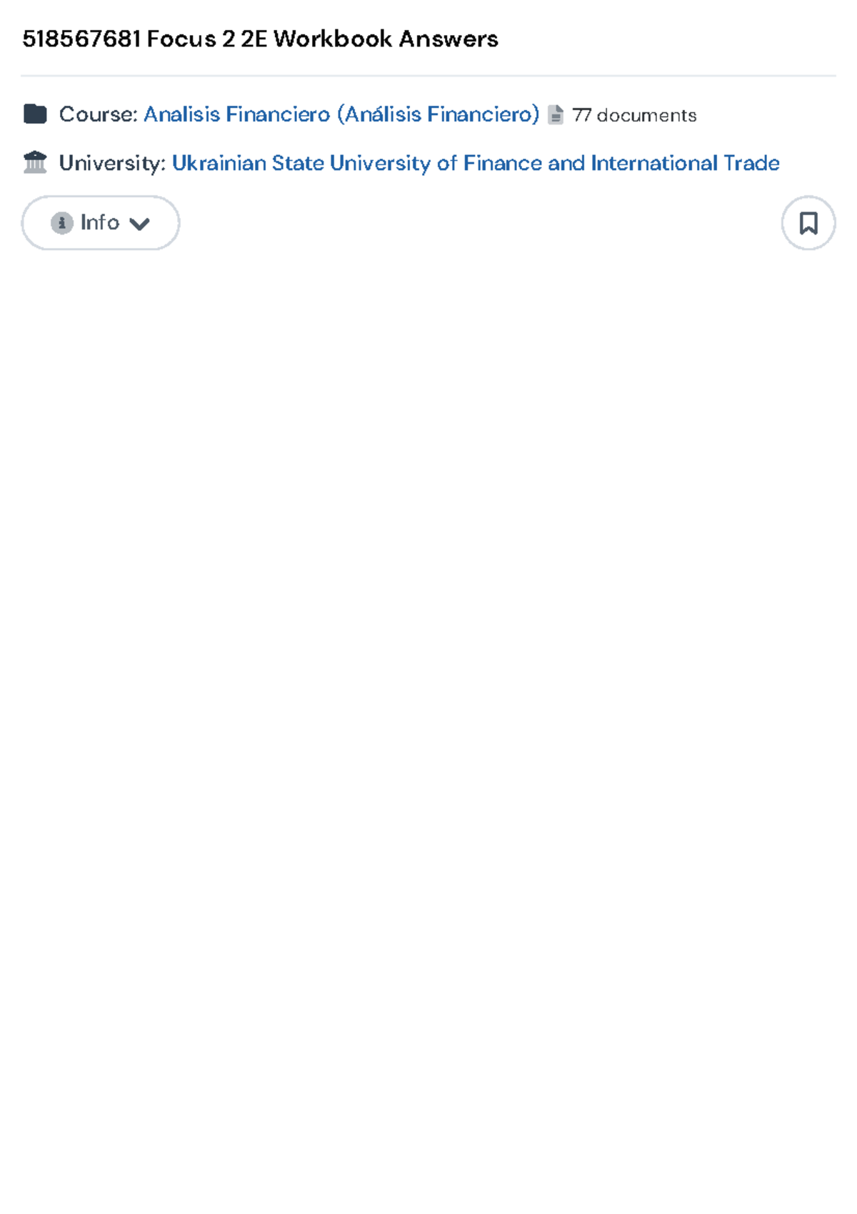 518567681 Focus 2 2E Workbook Answer Key and Exercises - Studocu