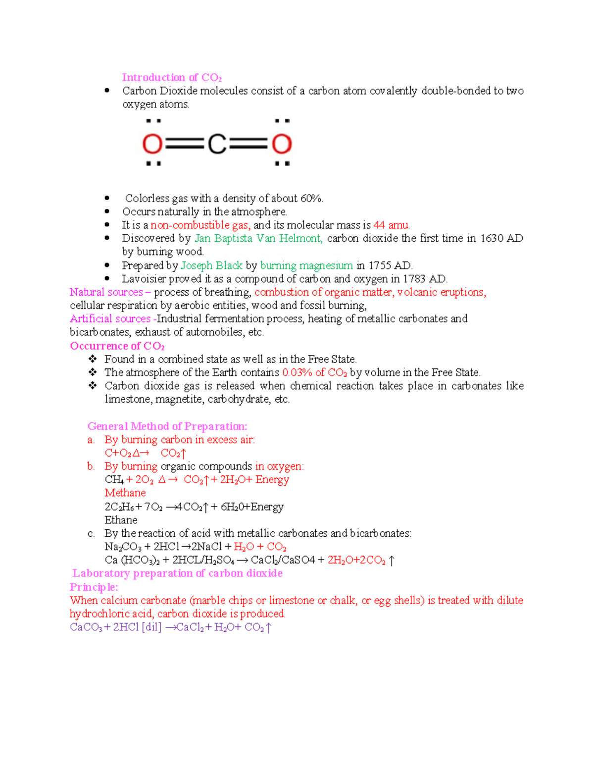Introduction to CO2 and NH3: Properties, Preparation, and Uses (CHEM ...