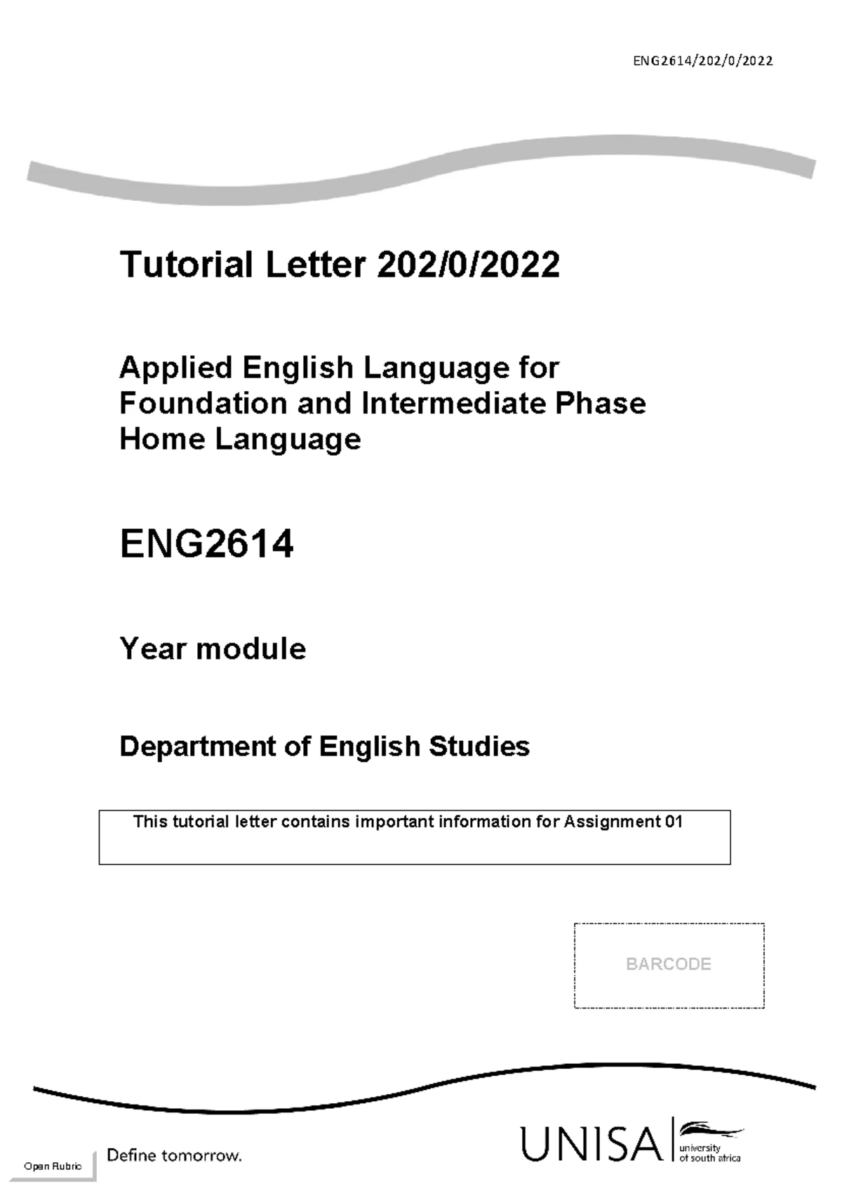 TSW1509/1 - Setswana Tutorial Letter Notes: Key Concepts and Analysis ...