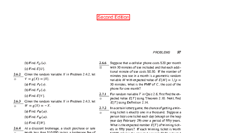 Week 6 - Tutorial Questions on Discrete Random Variables (MATH 101 ...