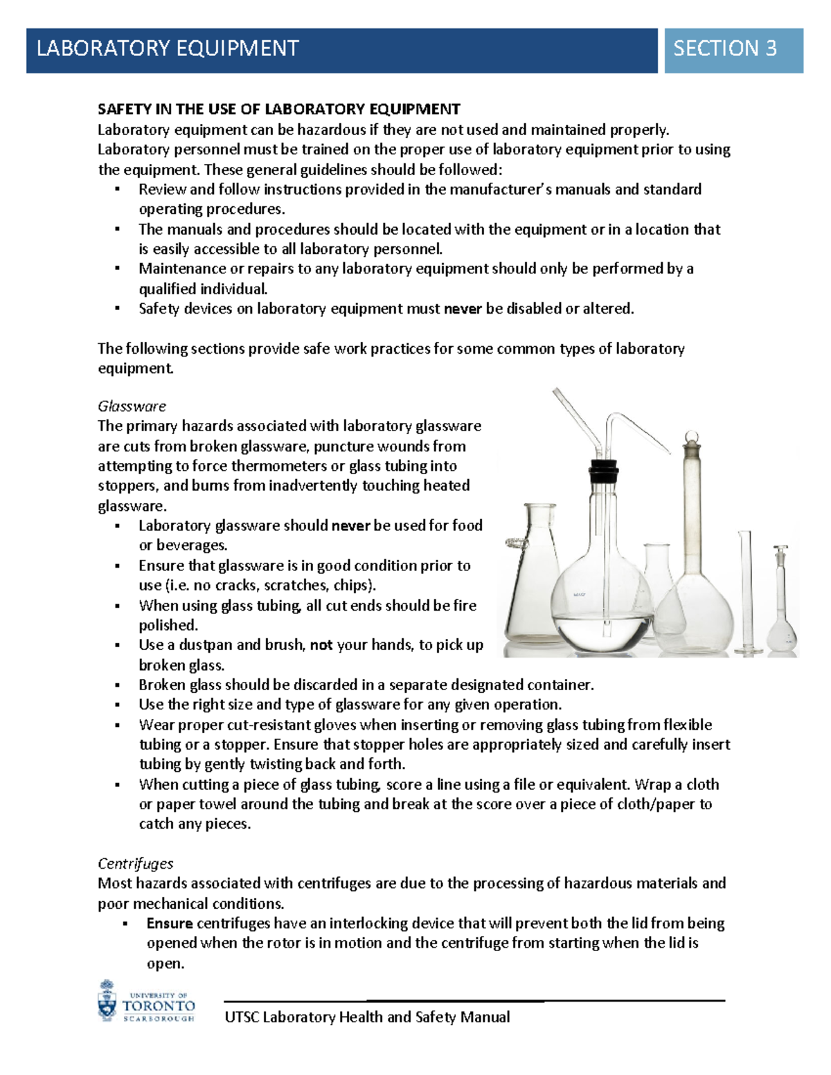 Lab Safety Guide 03: Proper Use of Laboratory Equipment - Studocu