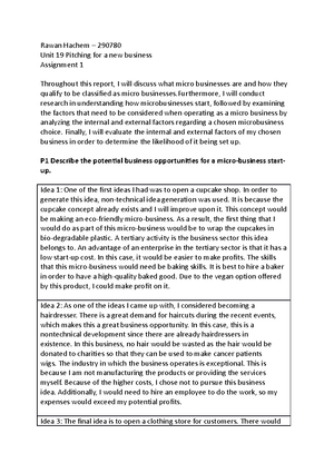 Calmsun-Part B checklist - Unit 2 -Developing a marketing campaign ...