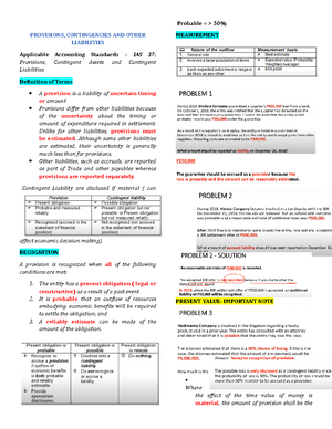 Pdfcoffee - REVIEWER - Chapter 13 Operating segment Problem 13- Timmy Company provided the ...