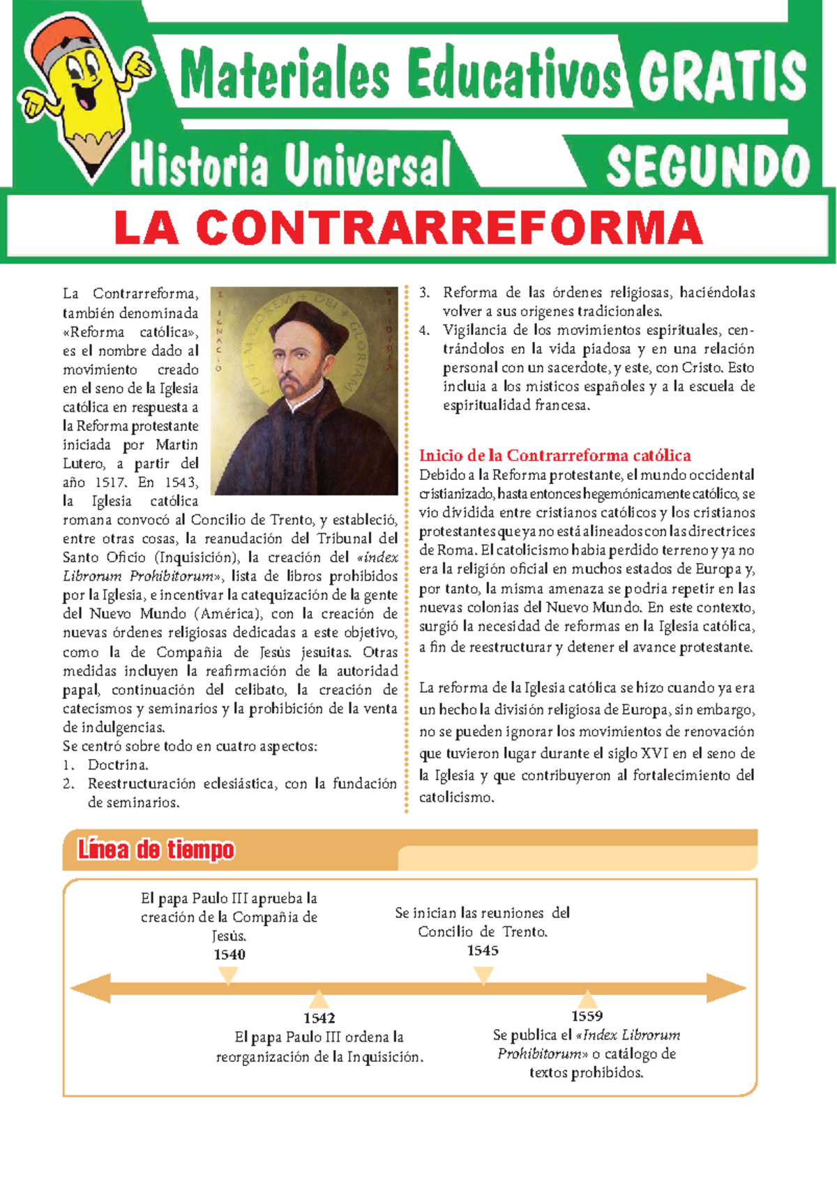 La Contrarreforma - La Contrarreforma, también denominada «Reforma ...