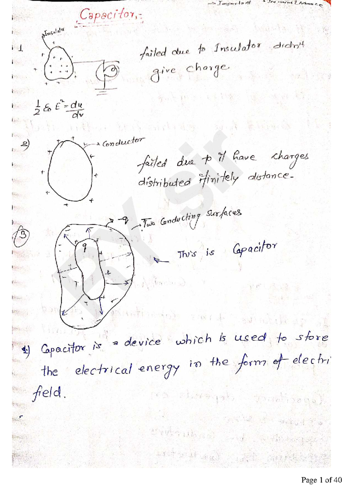 Capacitor RY Study Notes - @ Askvileng - Studocu