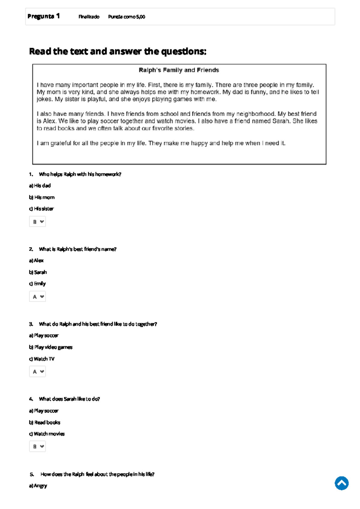 Unit 1: Reading Quiz 1 - Attempt Review and Answers - Studocu