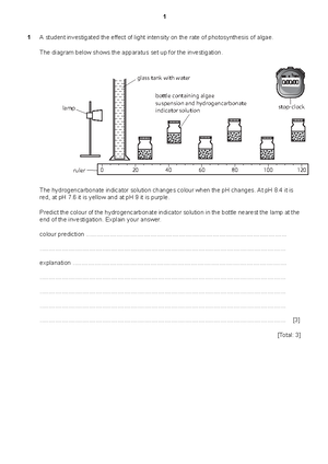 Experiments on movemet of water in the stem mater - Experiment ...