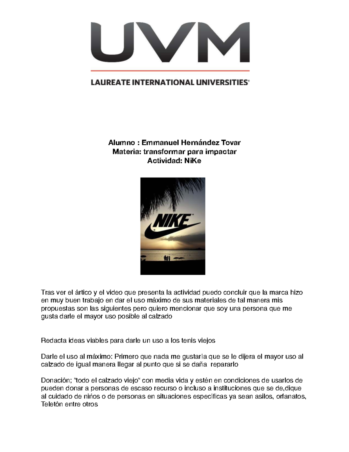 Transformar para Impactar: Ideas Creativas con Tenis Viejos - Nike ...