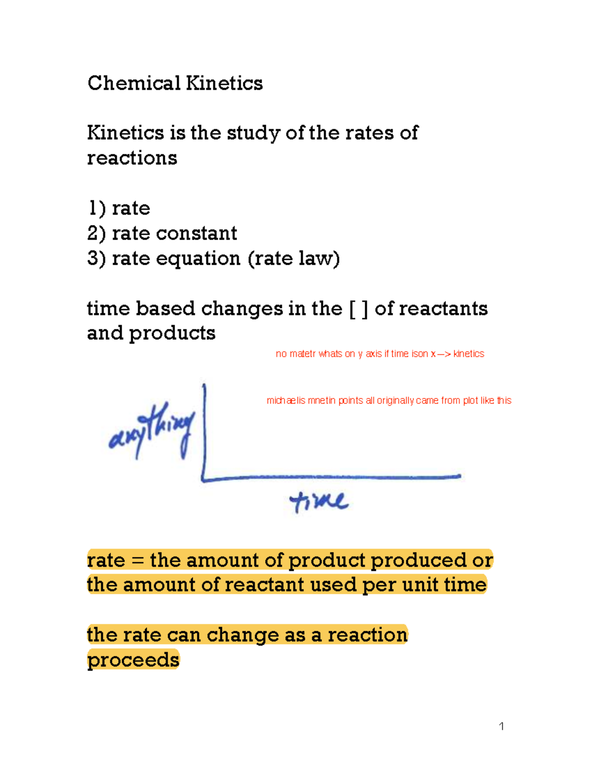 12.Chemical Kinetics: Understanding Reaction Rates and Order - Studocu