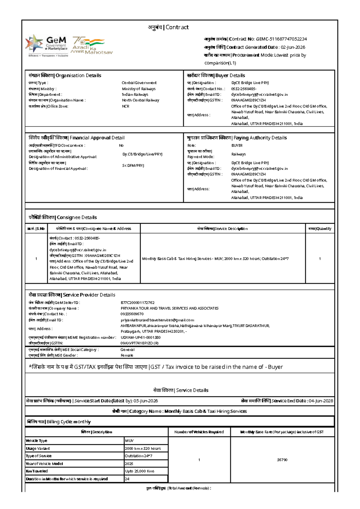 GEM-511687747052234: Monthly Cab Taxi Hiring Service Agreement - Studocu