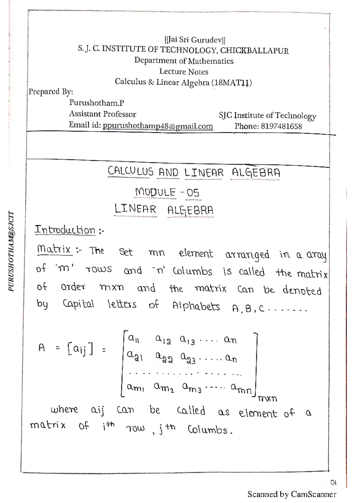 Semester 1 M1 Module 5 notes - Engineering mathematics - Studocu