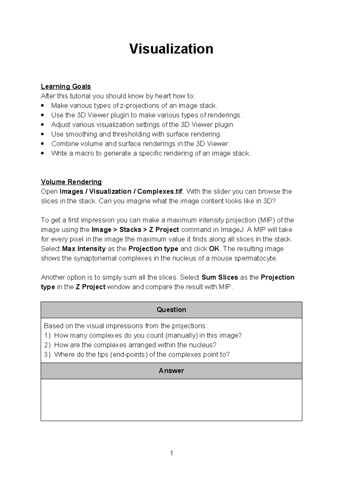 Visualization Exercises: Mastering 3D Rendering Techniques in ImageJ ...