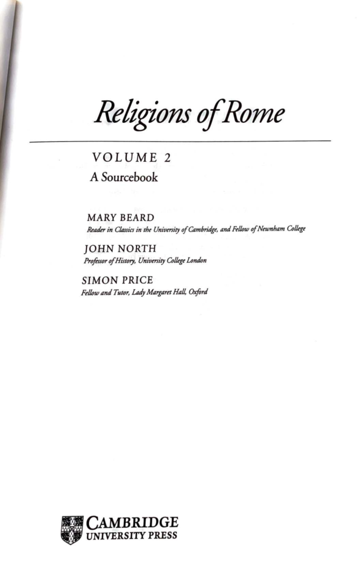 Religious Festivals and Ceremonies in Ancient Rome: A Sourcebook (HLTH ...