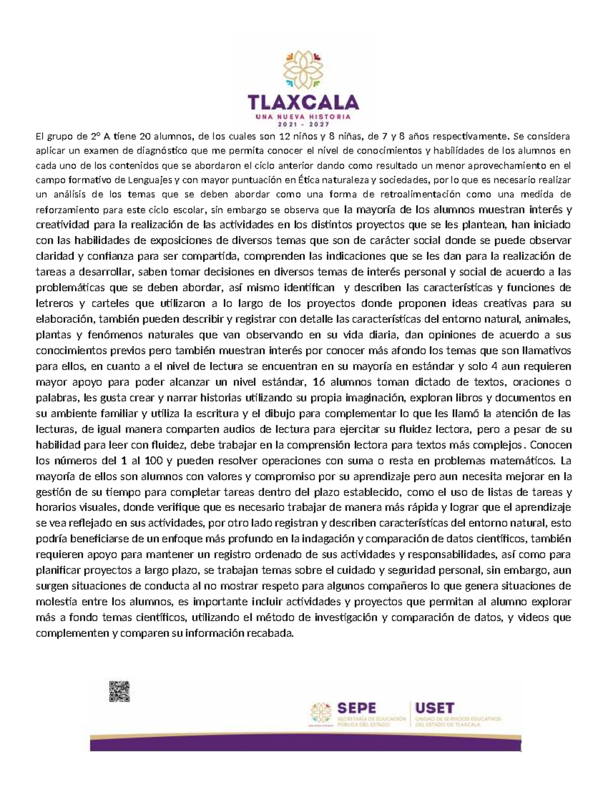 Diagnóstico de Habilidades y Conocimientos - 2A Redacción en Prosa ...