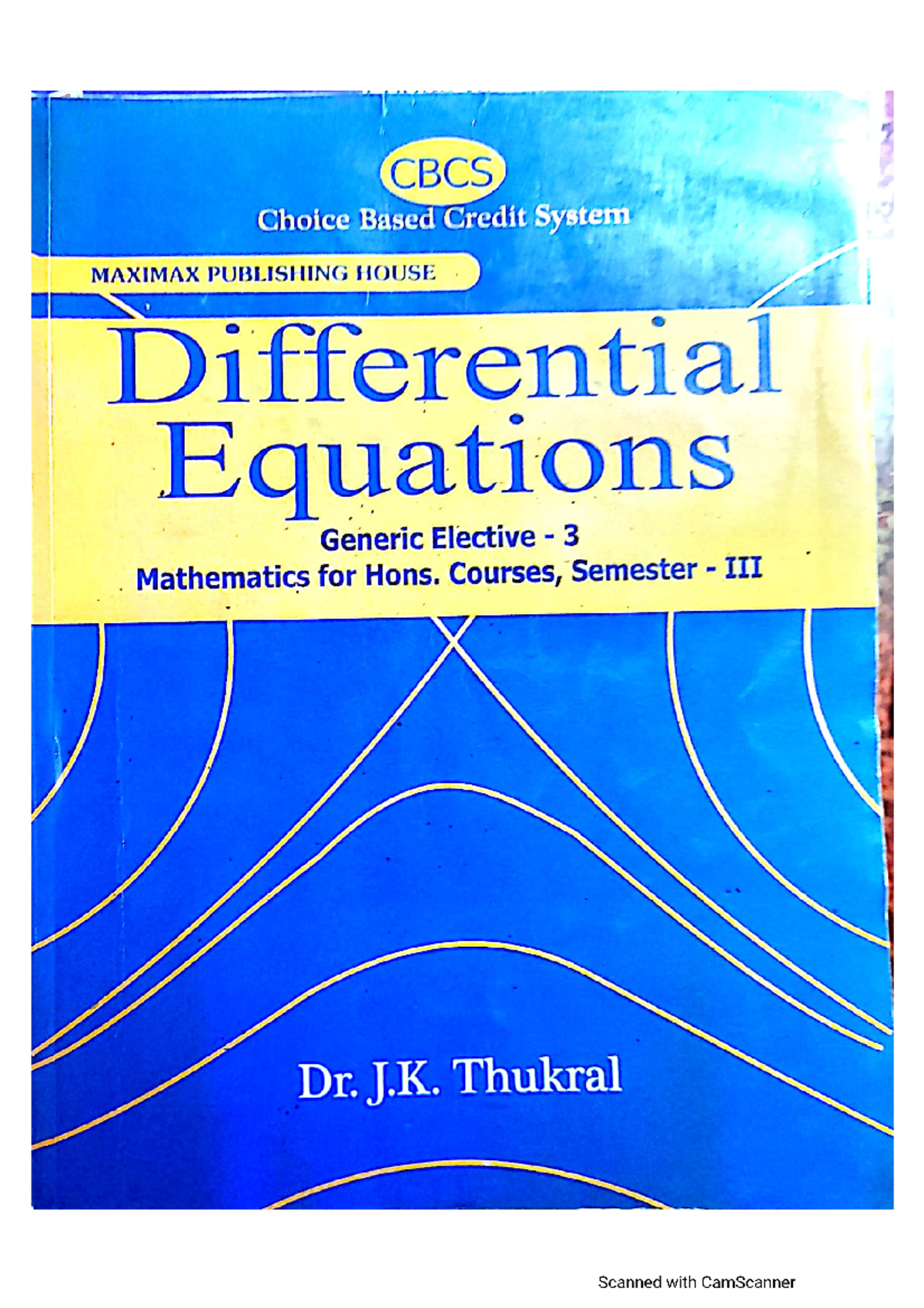 JK Thukral Diff Eq Chapter 1 pdf - Differential Equation - Studocu