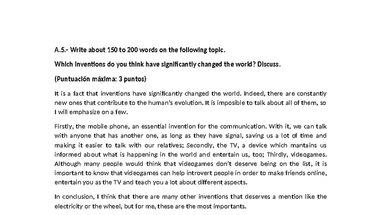 Writings para evau - Writing on World-Changing Inventions and TV Shows ...