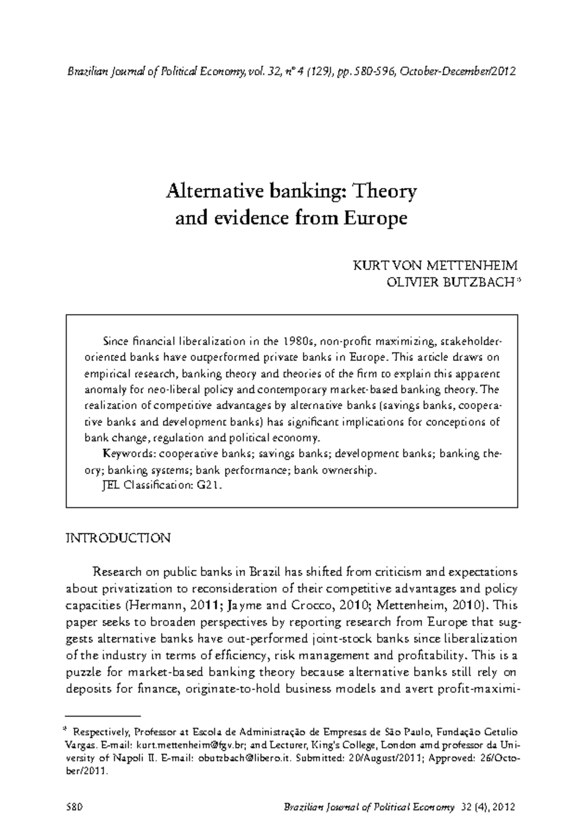 Alternative Banking Theory and Empirical Insights from Europe - Studocu