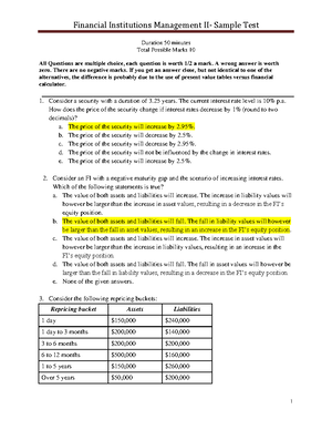 Chapter 11 Credit Risk: Individual Loan Risk - Studocu