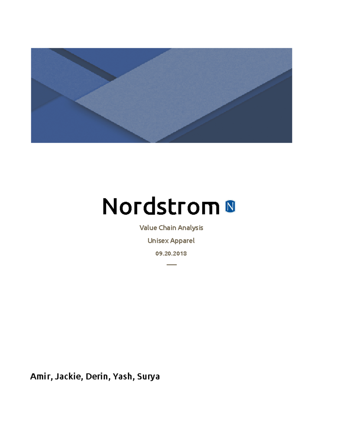 Nordstrom Case Study: In-Depth Value Chain Analysis and Insights - Studocu