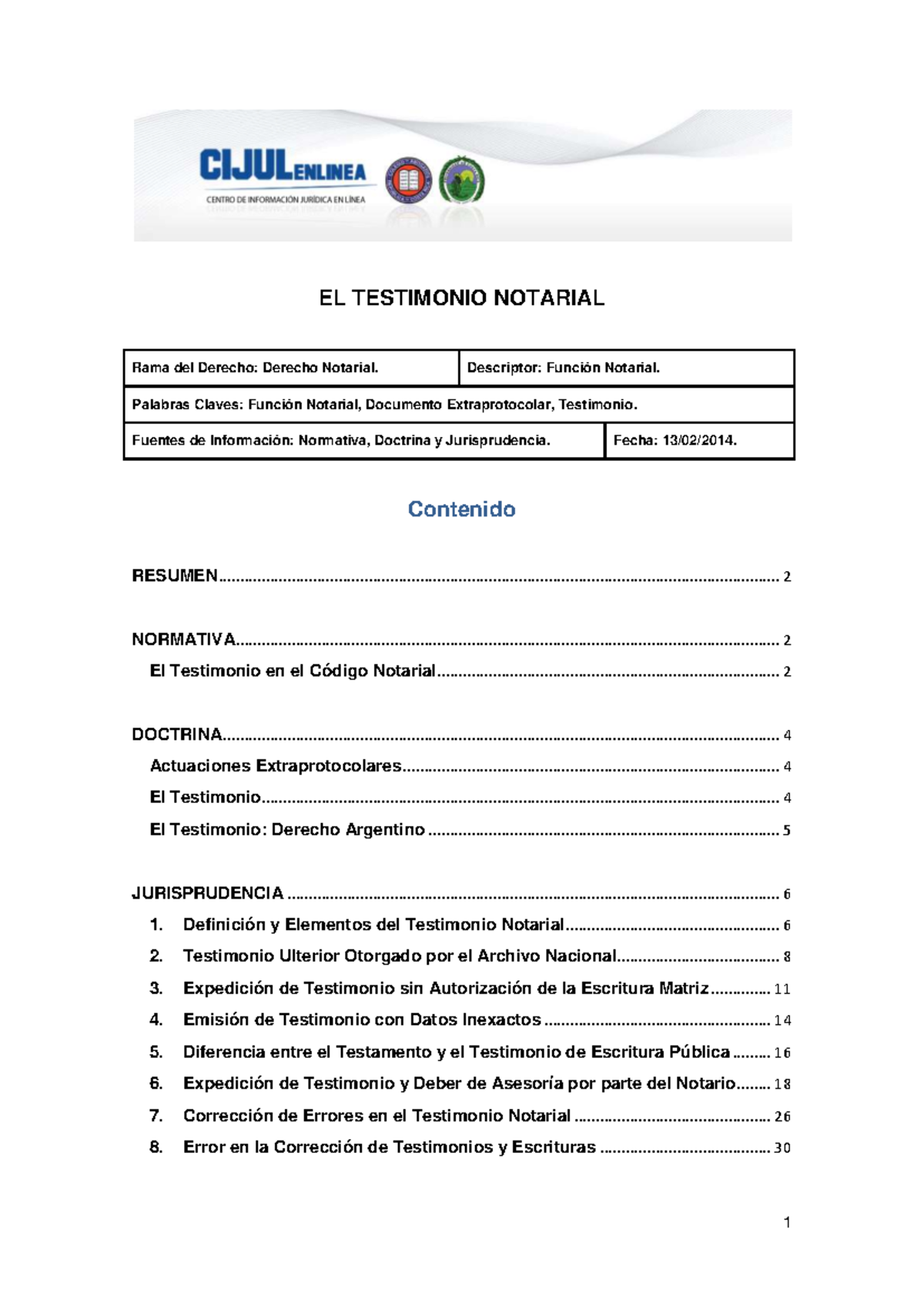 El testimonio notarial - EL TESTIMONIO NOTARIAL Rama del Derecho ...