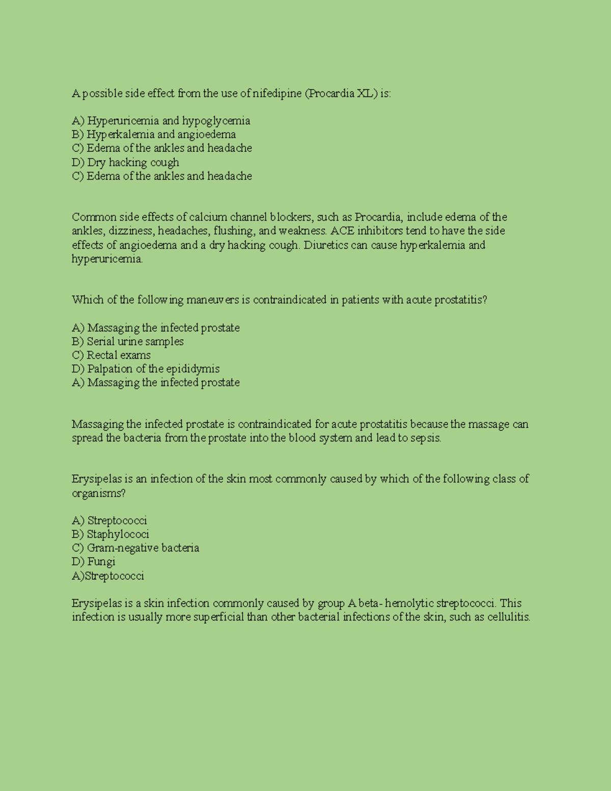 NUR 210-0035 - LEIK FNP Cert Exam: Key Side Effects & Findings - Studocu