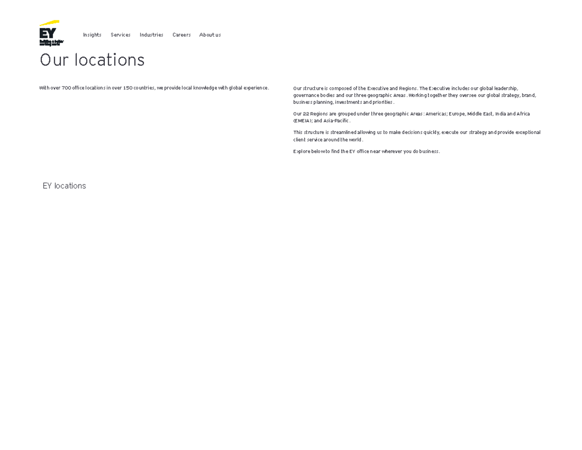 EY – Global office locations and contact information - Our locations ...