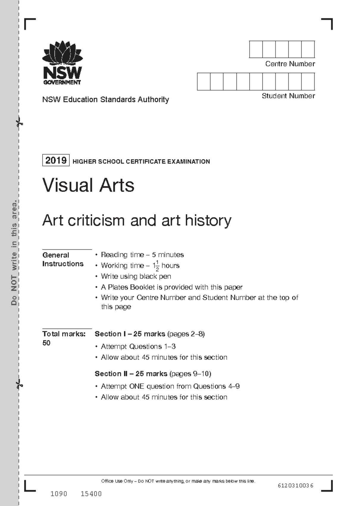 2019 HSC Visual Arts Exam: Art Criticism & History - Studocu