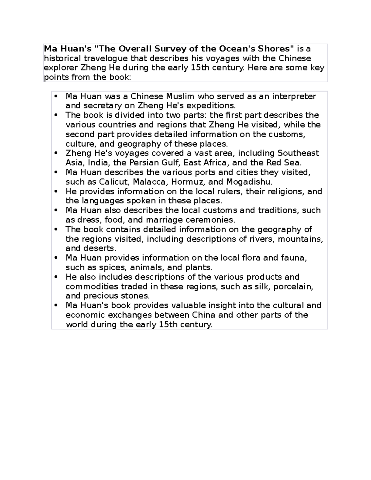 Reader Notes on Key Historical Texts and Figures in Islam and Africa ...