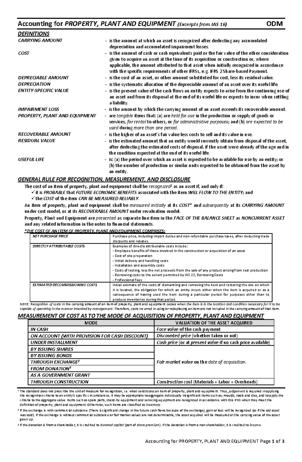 Accounting for Property, Plant, and Equipment (IAS 16) - Key Concepts ...