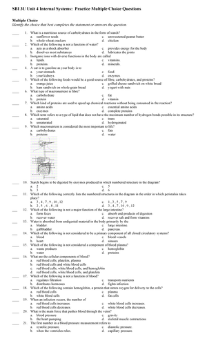 Biology - Grade: 10 - High School - Canada - Studocu