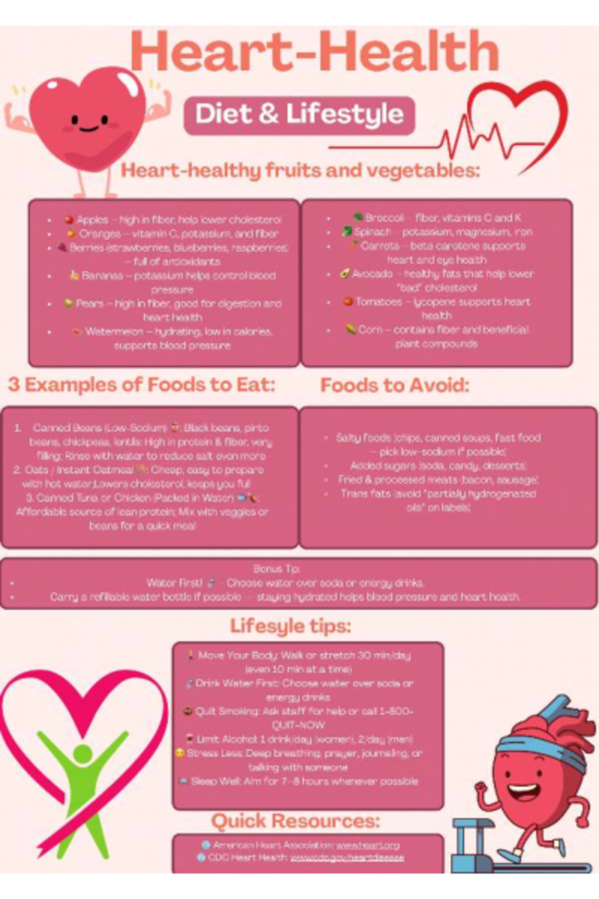 Heart Healthy Lifestyle: Fruits, Veggies & Tips for Wellness - Studocu