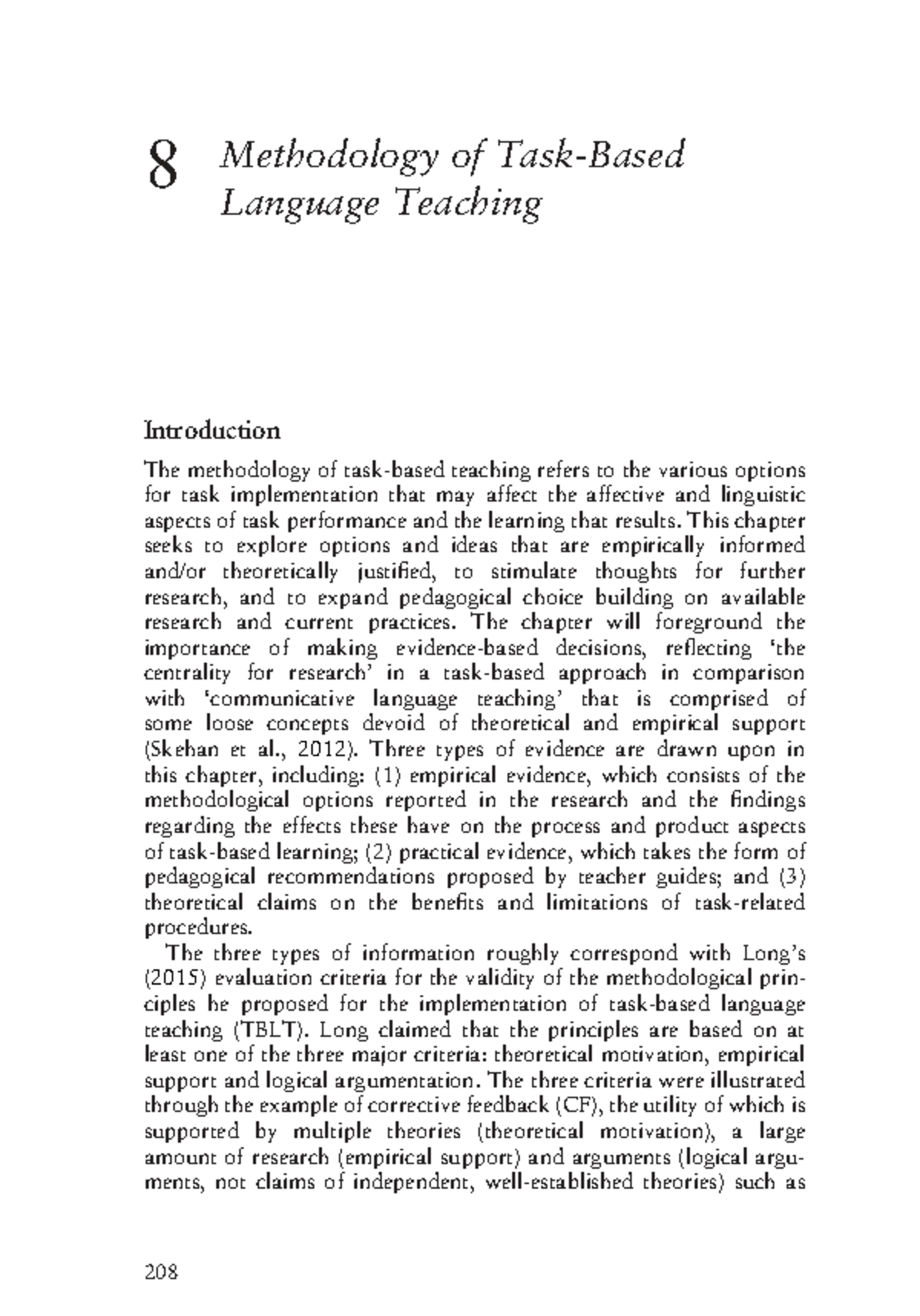 Week 7 Reading: Methodology of Task-Based Language Teaching (TBLT ...