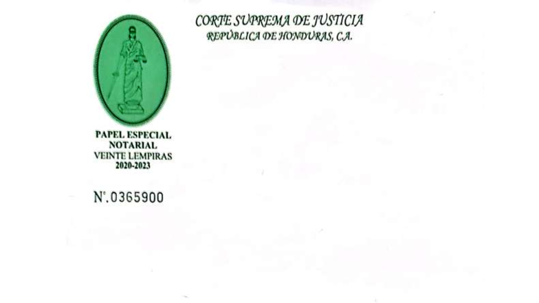 Papel Notarial Verde- Protocolo - Derecho Notarial - PAPEL ESPECIAL ...