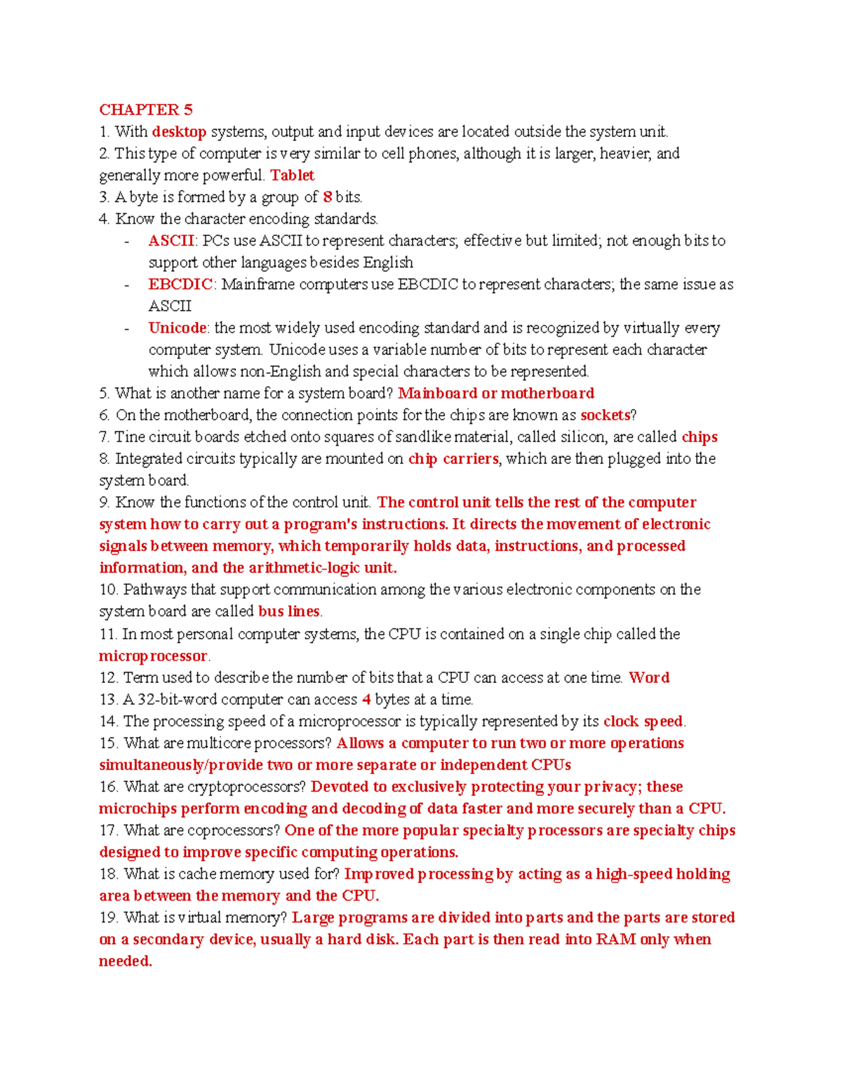 CGS Exam #2 Study Guide: Key Concepts and Topics Review - Studocu