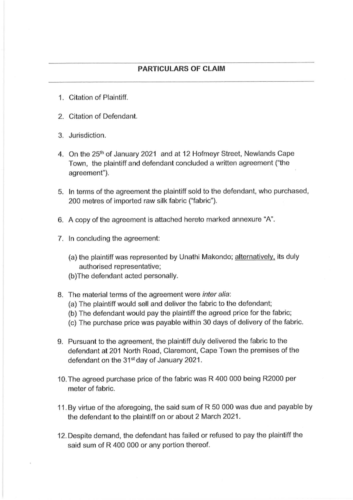 POC Trial - Analysis of Agreement in POC Case Study - Studocu