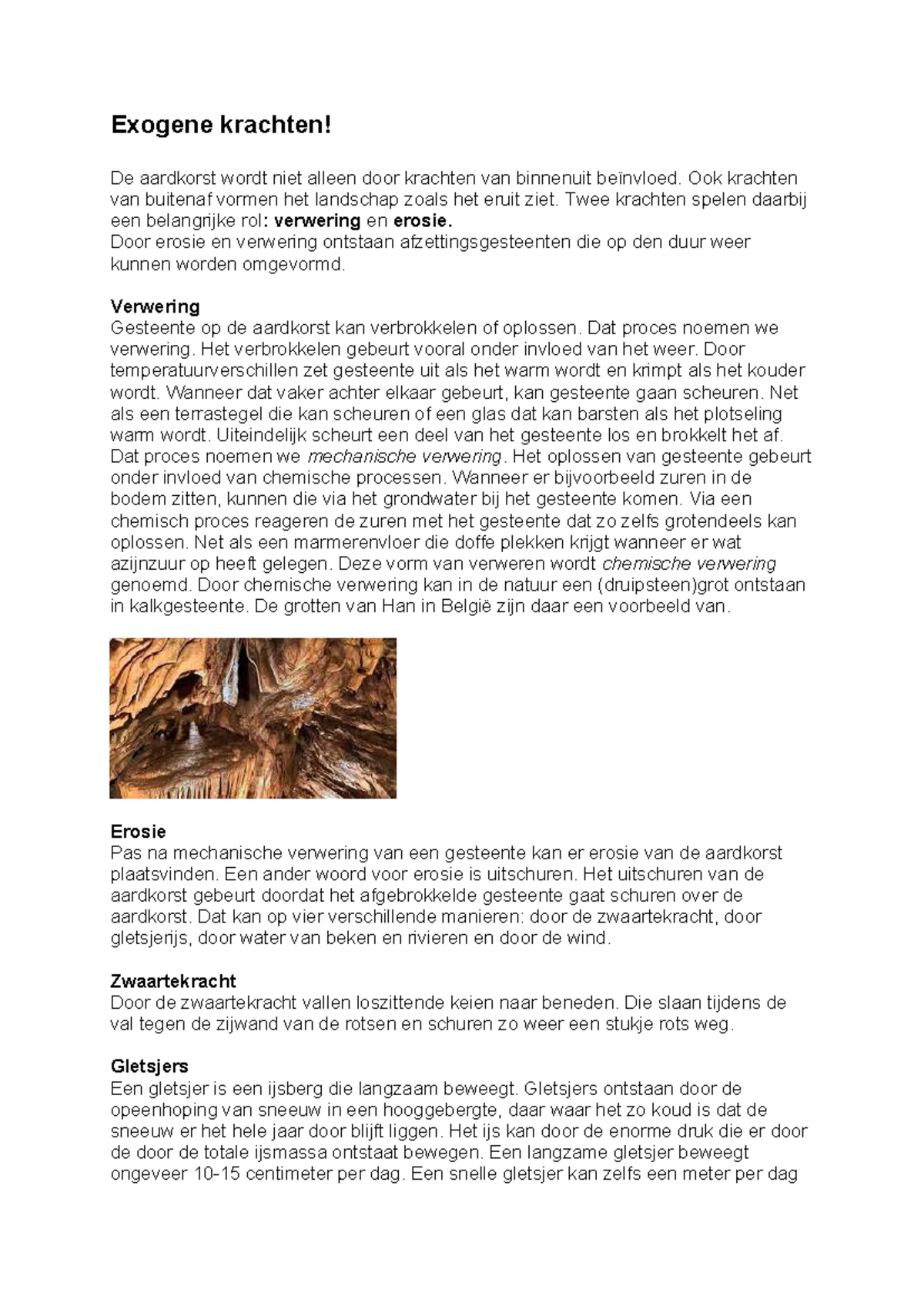 Exogene Krachten: Erosie en Verwering - 17-04 - Studeersnel