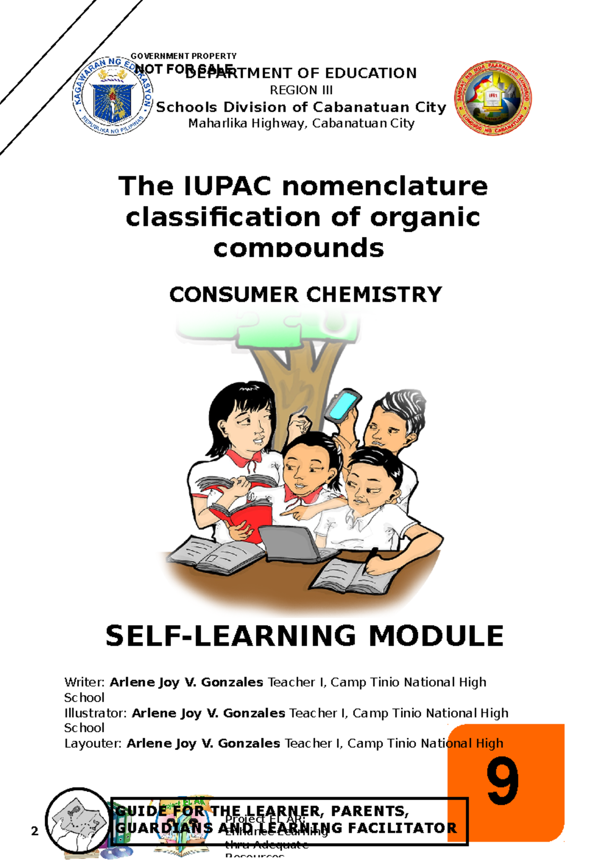 SLModule CON CHEM Q1WEEK 3 4 - SELF-LEARNING MODULE 9 GUIDE FOR THE ...