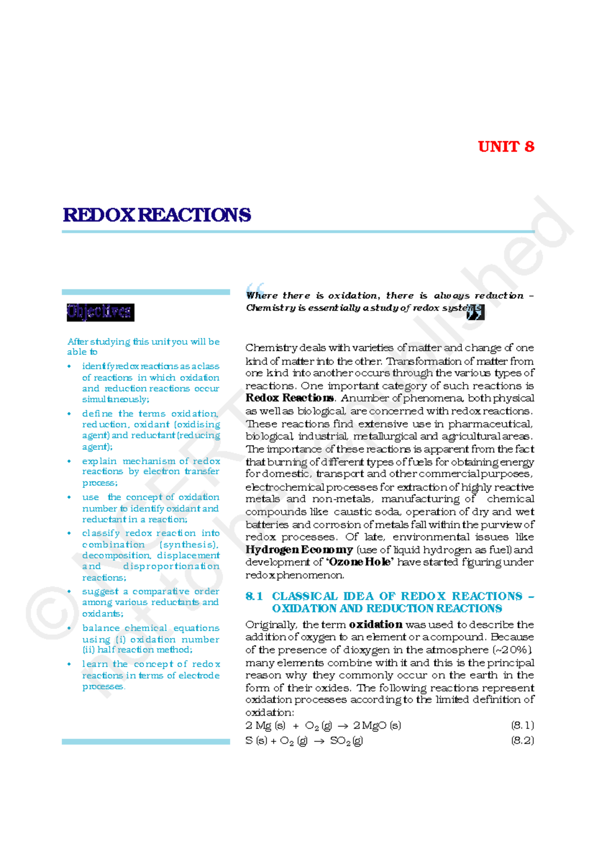 Kech201 - Redox Reactions: Understanding Oxidation and Reduction ...