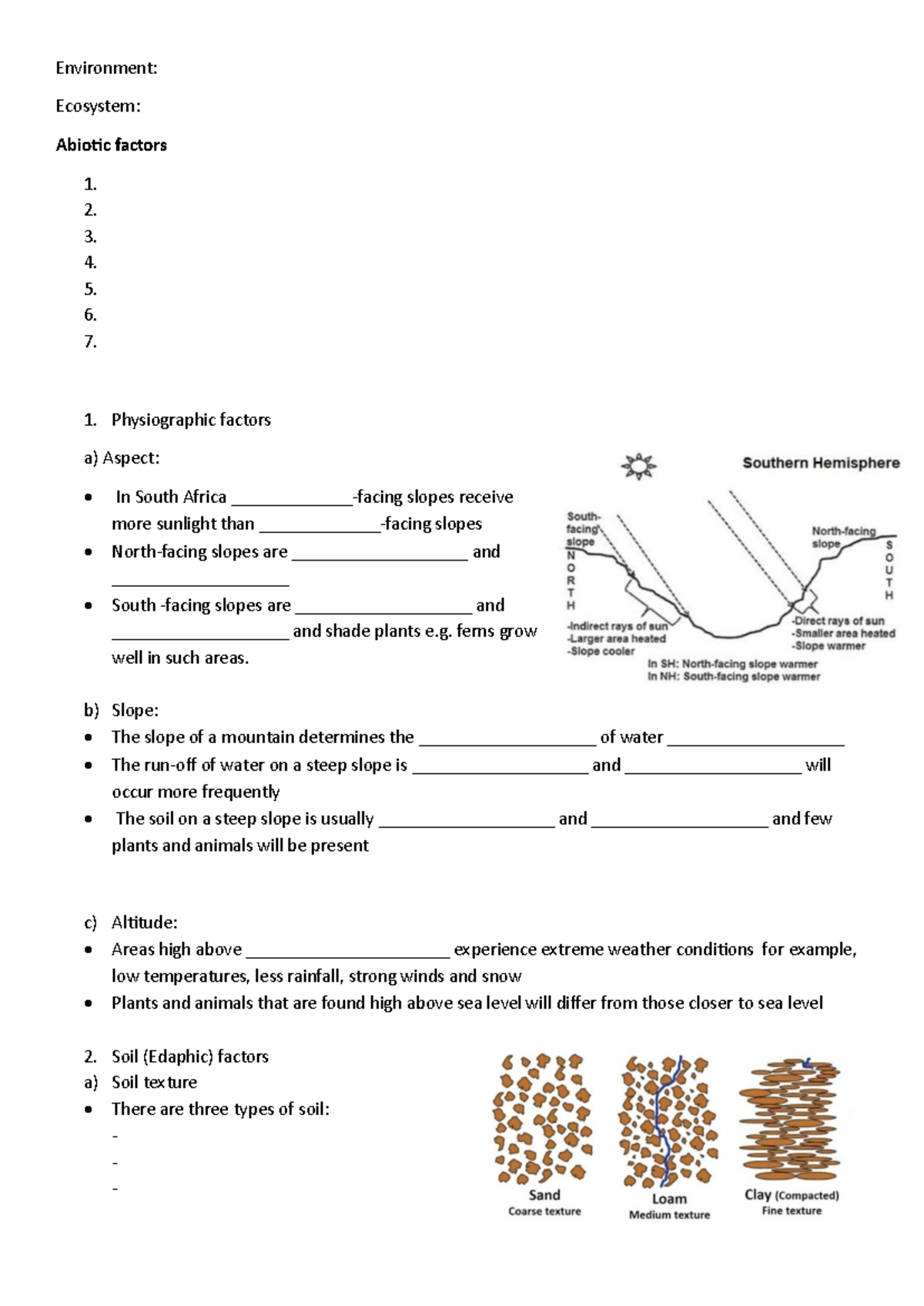 Grade 10: Abiotic and Biotic Factors in Ecosystems - Studocu