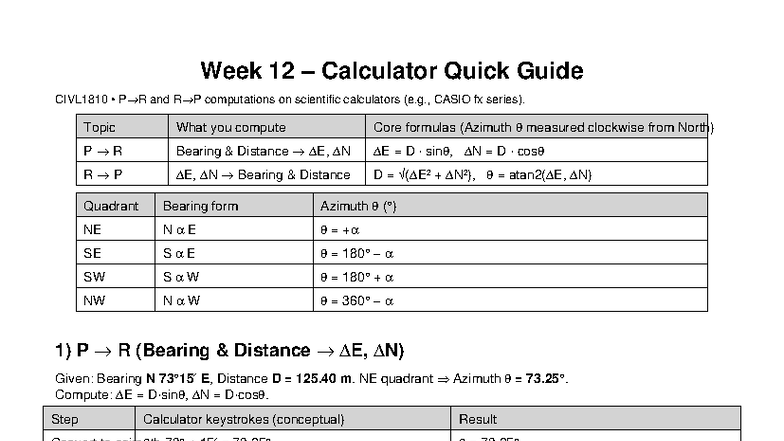 Week12 Calculator Conversions - Week 12 – Calculator Quick Guide ...