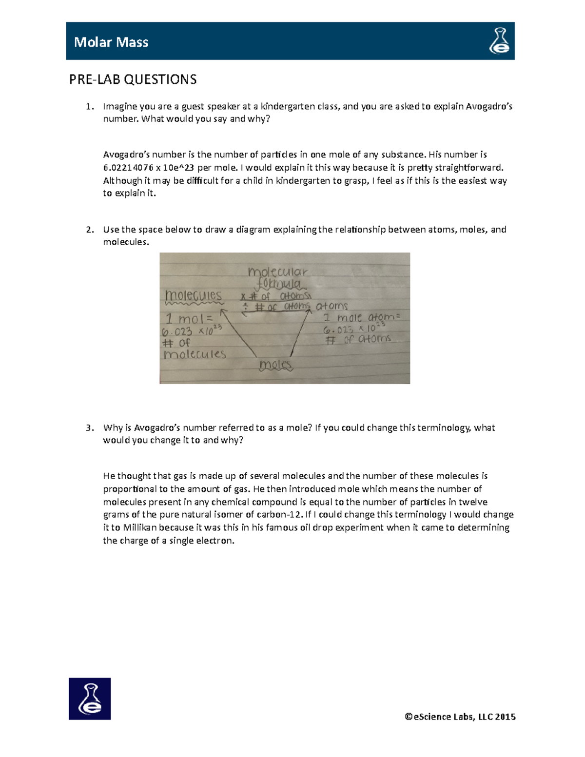 Lab 17: Molar Mass & Sugar Content Analysis - Lab Workbook - Studocu