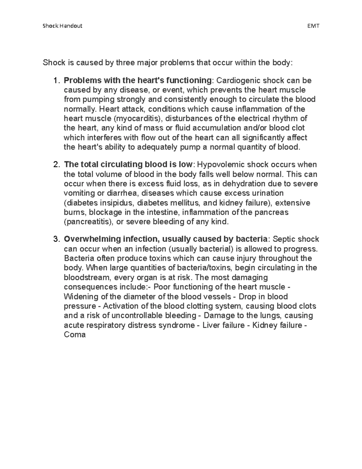 EMT Test 1 ( Chapters 1 - 5 ) Flashcards Quizlet - EMT Test 1 ...