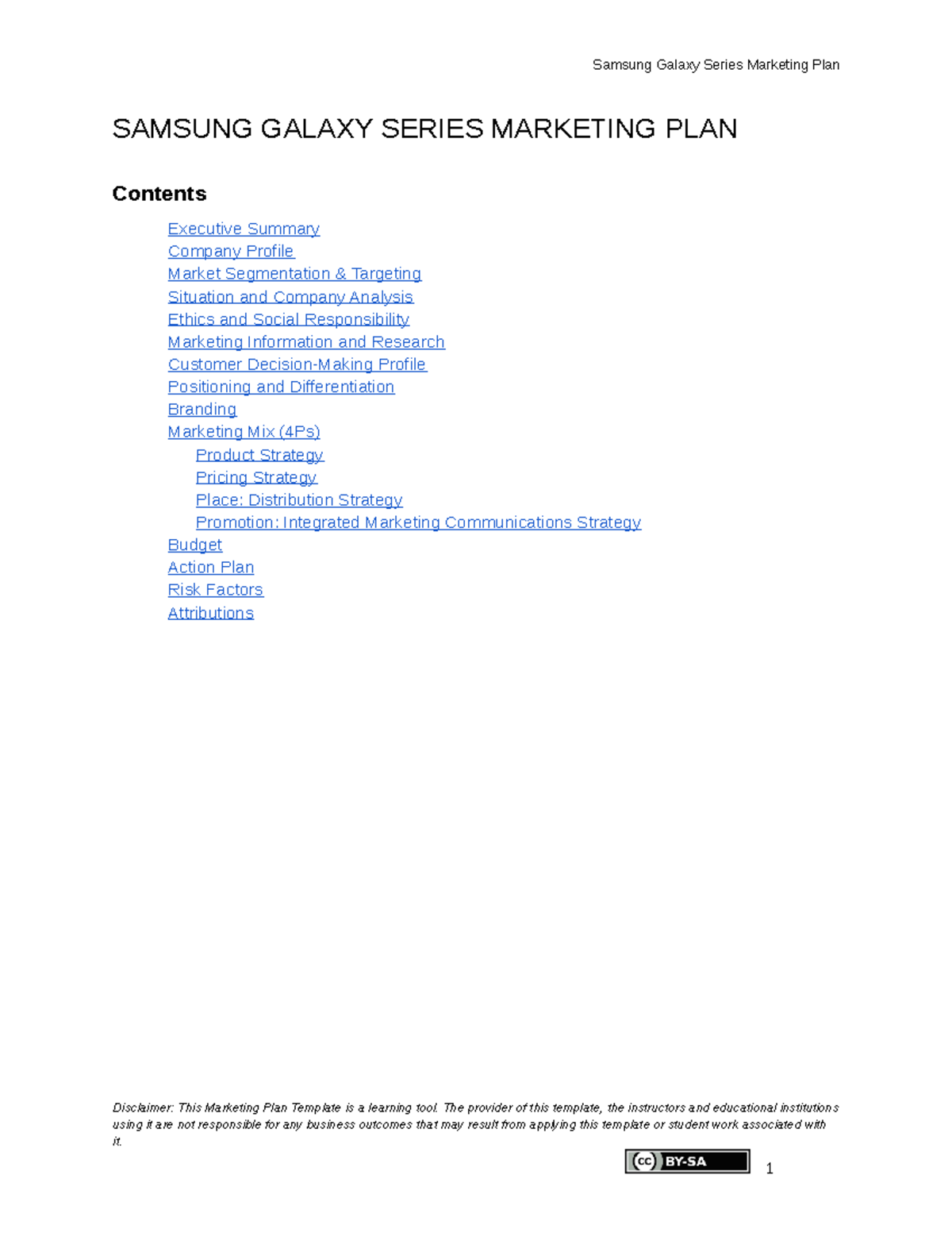 Samsung Galaxy Series Marketing Plan: Strategies & Insights - Studocu