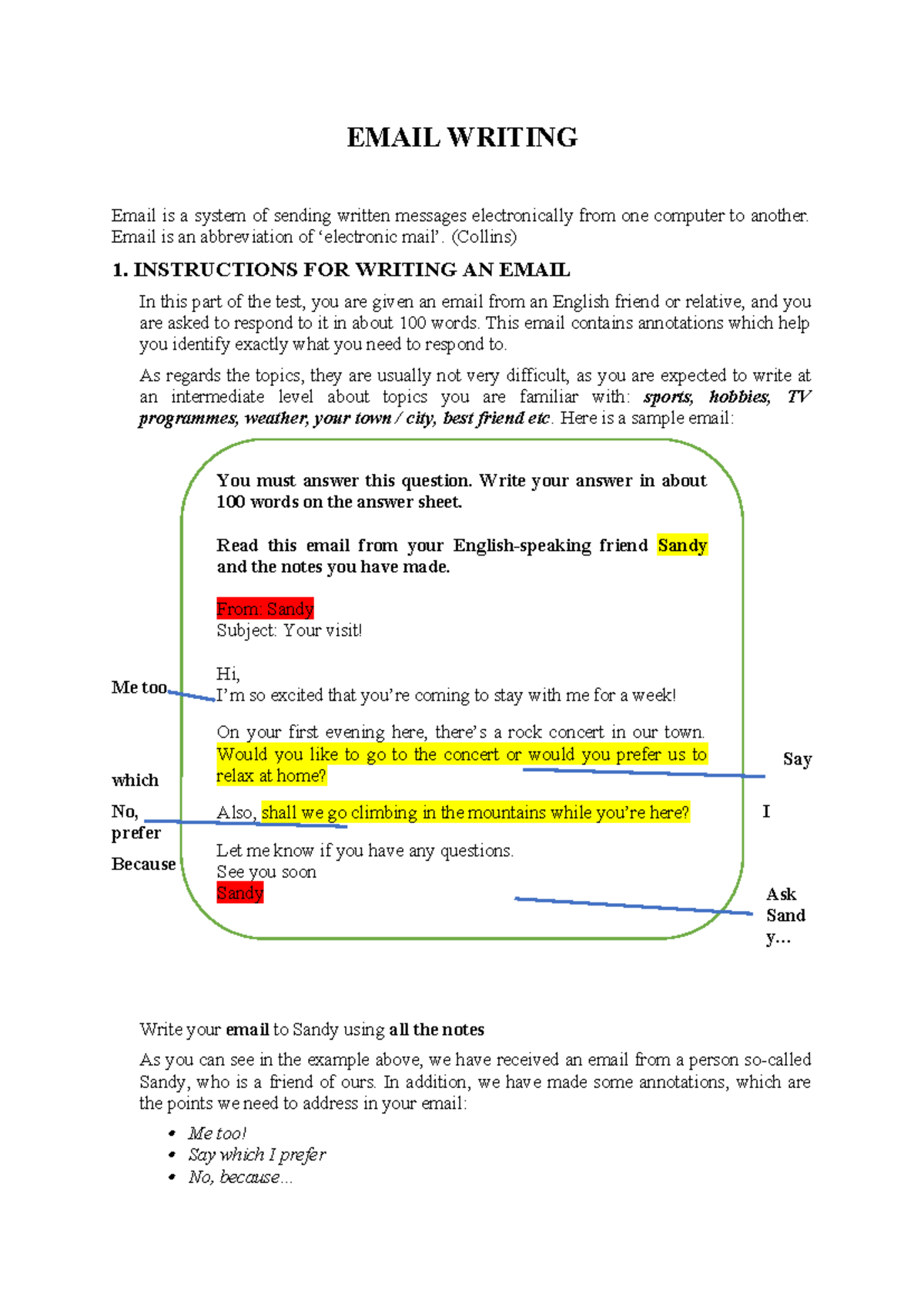 EMAIL WRITING: Guidelines for Crafting Effective Emails - Studocu