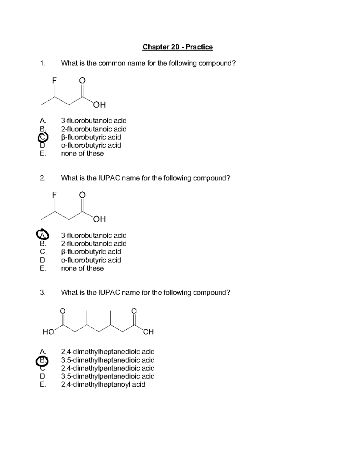 Ch20 - Practice 1 - Homework Questions and Answers - Studocu