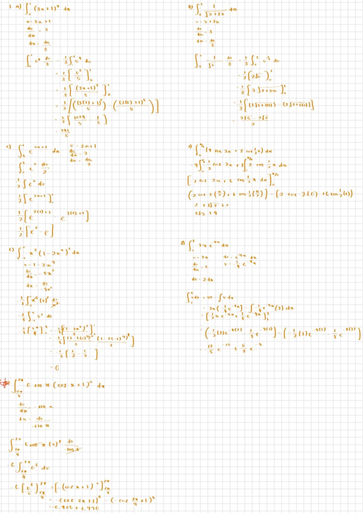 Mathematics Lecture Notes: Advanced Integration Techniques (MATH 101 ...