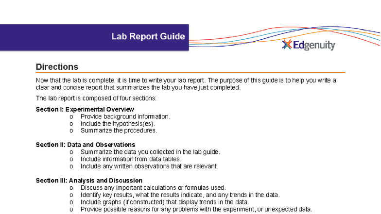 Lab Report Guide: Thermal Energy Transfer Experiment (SCI101) - Studocu